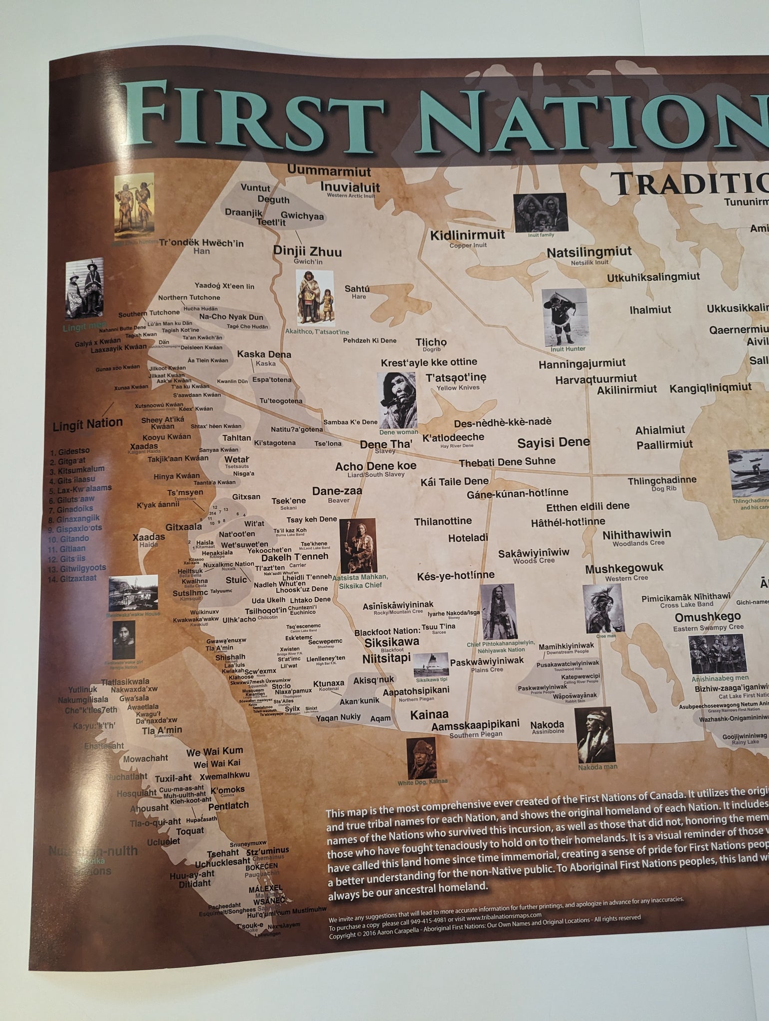 First Nations & Inuit Tribal Nations Map Poster - First Nations Native ...
