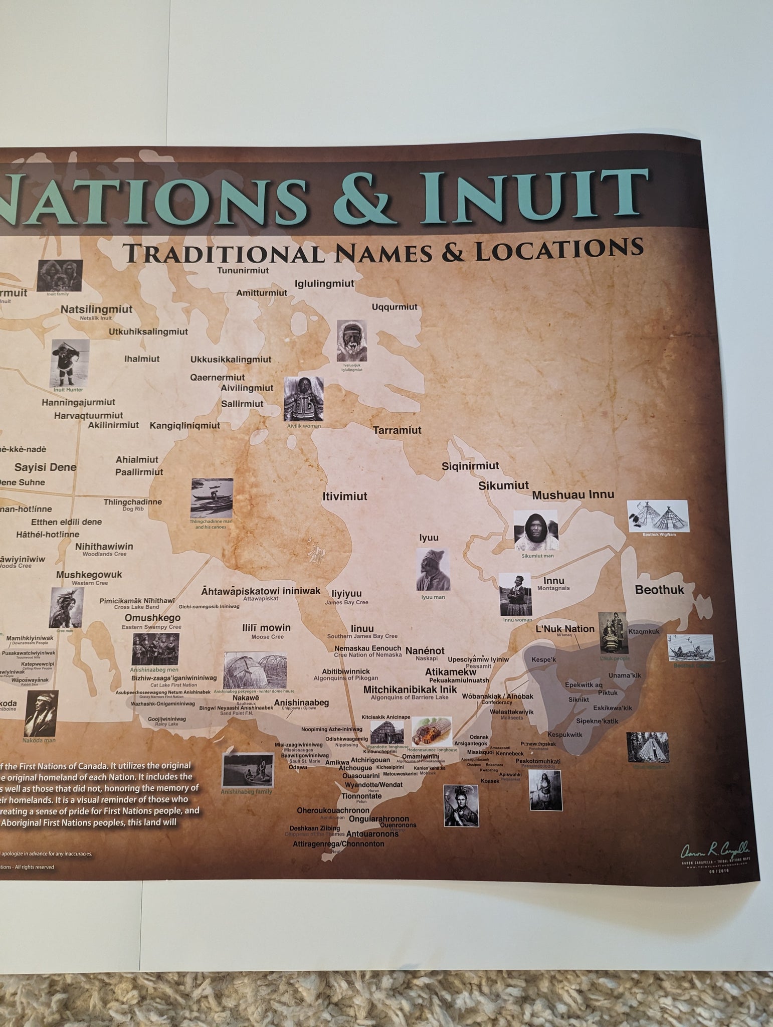 First Nations & Inuit Tribal Nations Map Poster - First Nations Native ...