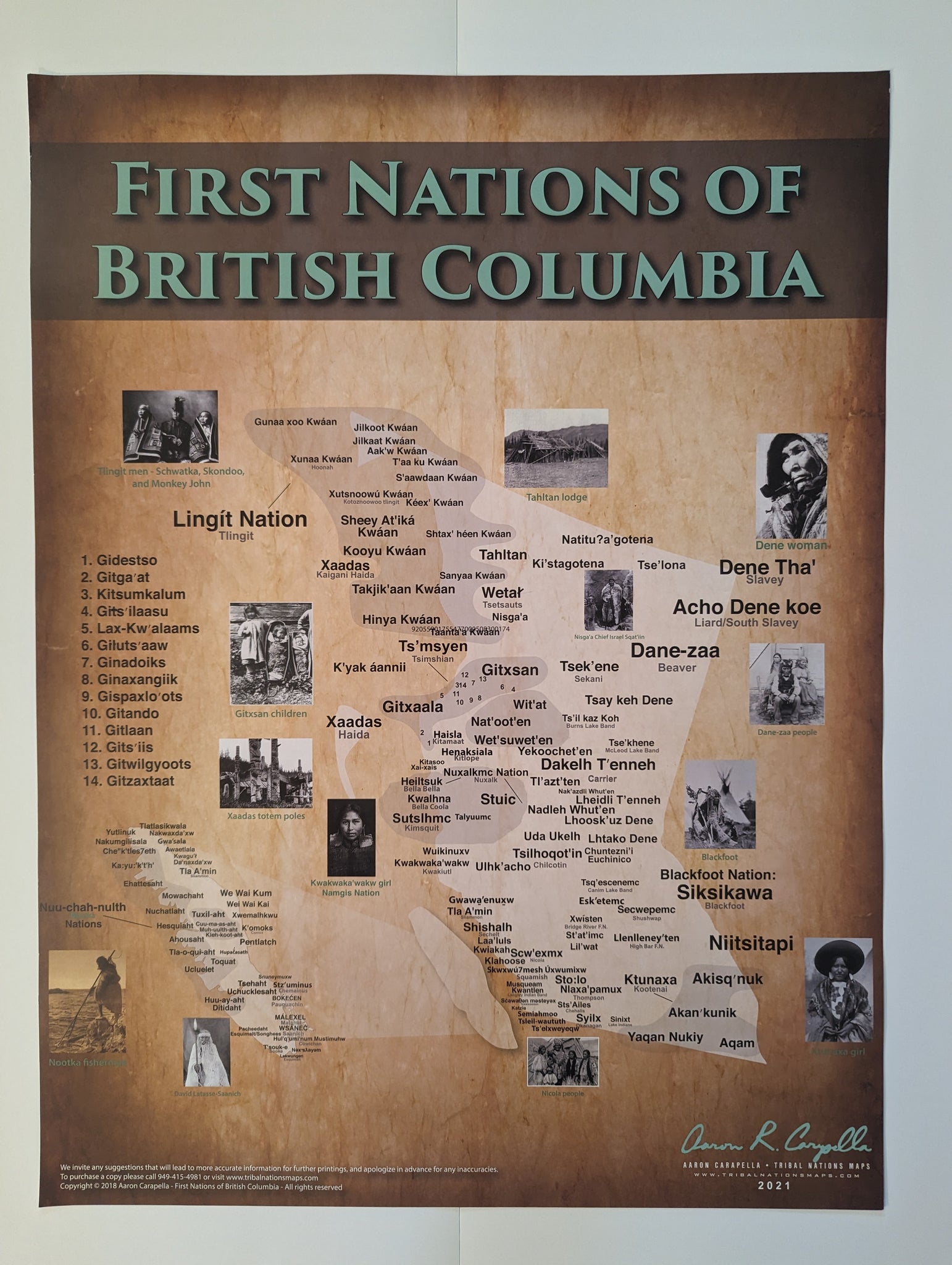 Tribal Nations of British Columbia Map – Indigenous Peoples Resources